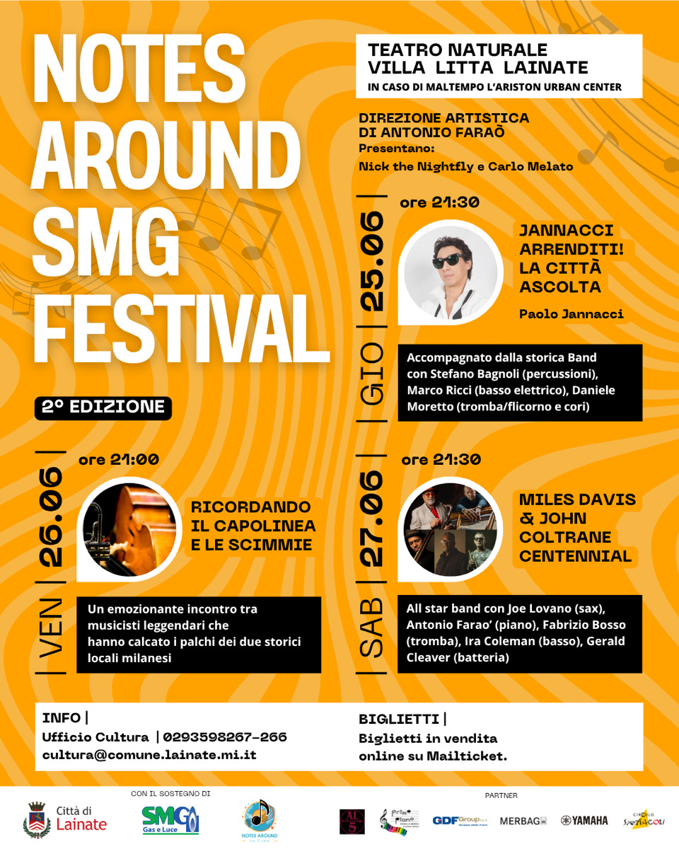 Notes Around SMG, dal 25 al 27 giugno - Musica Jazz